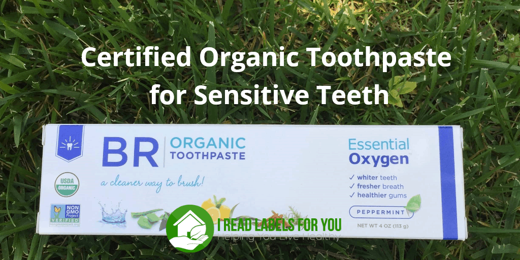 Organic Toothpaste for Sensitive Teeth