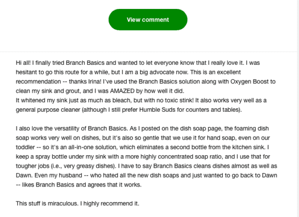 Branch Basics Dishwashing, Laundry, & Cleaning Products