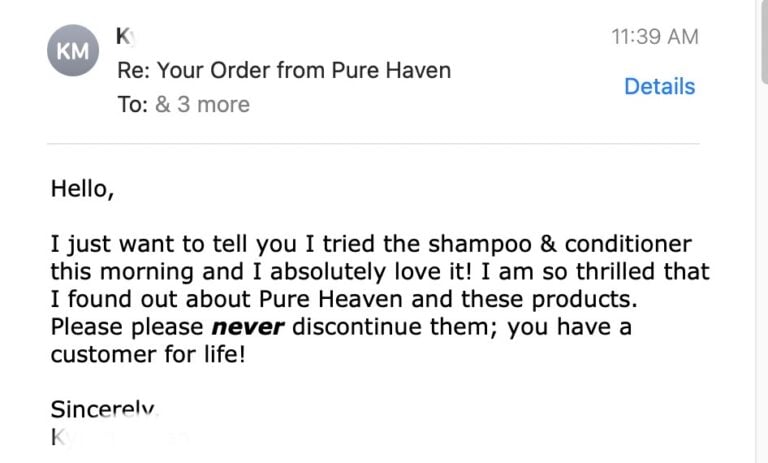 Pure Haven Shampoos and Conditioners
